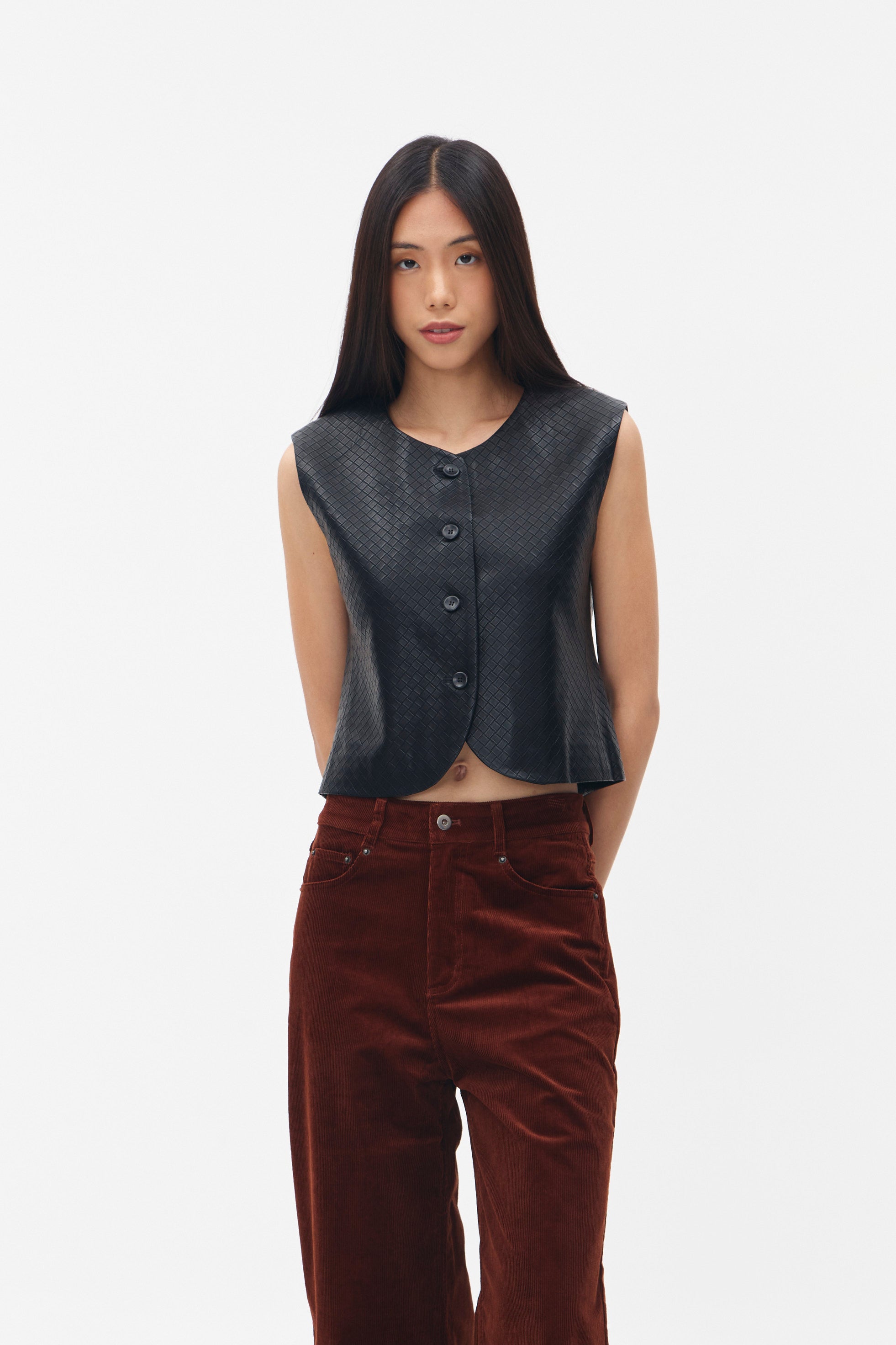 CECILY VEST BLACK